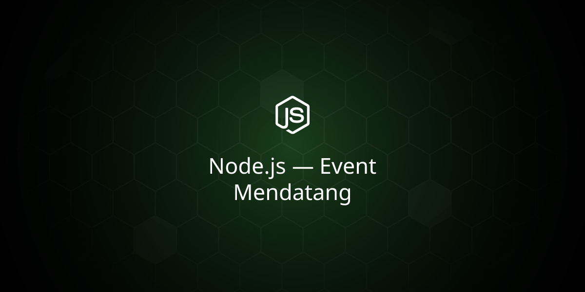 Node.js — Event Mendatang